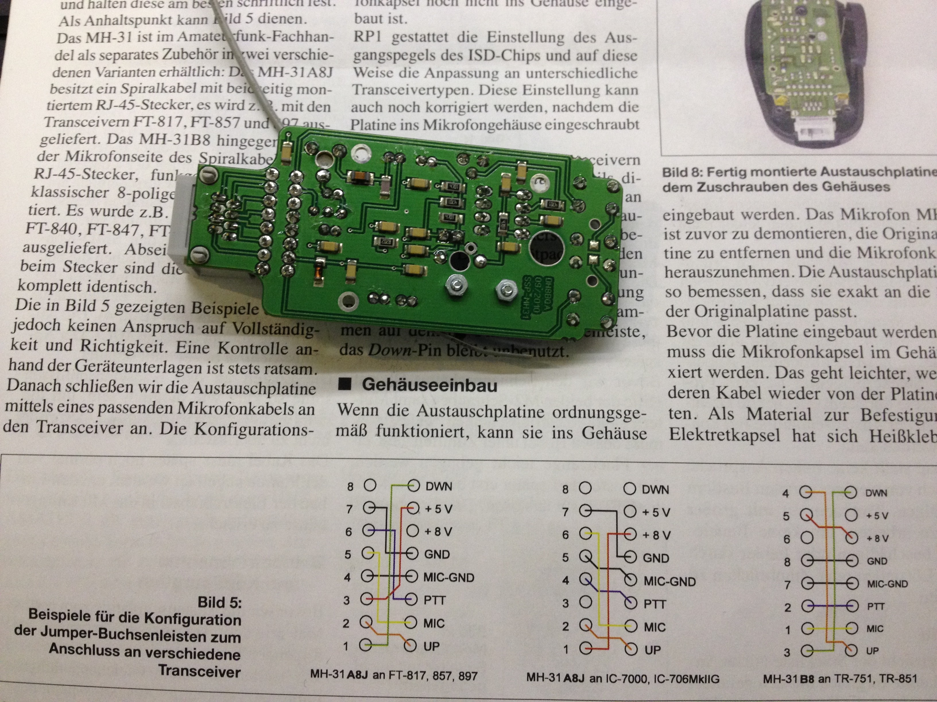 Ombouw Yaesu MH-31 met voice keyer | PD2RKG alias Jeepie